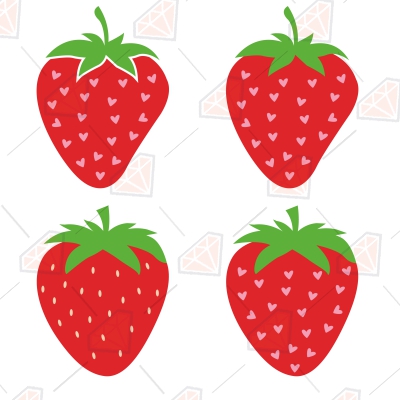 Strawberry SVG Bundle , Cute Berry SVG Instant Download | PremiumSVG