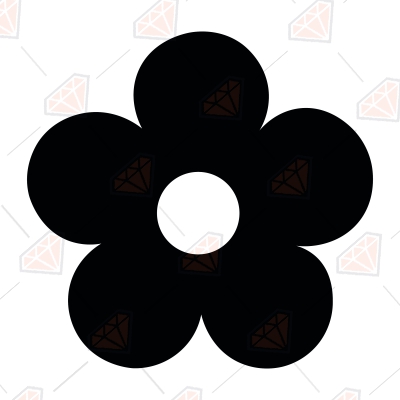 Basic Retro Flower SVG, Hippie Retro Flower SVG Instant Download ...