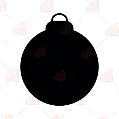 Simple Christmas Bulb SVG, Ornament Clipart | PremiumSVG