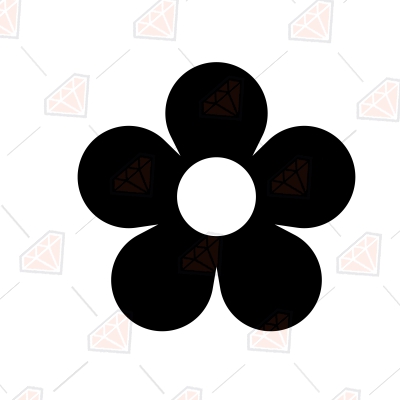 Flower Clipart SVG Cut Files, Basic Flower SVG Clipart | PremiumSVG