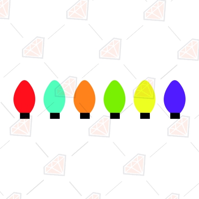 Christmas Light Bulb Clipart