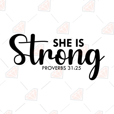 Dignity Proverbs 31:25 SVG, Bible Verse SVG Clipart | PremiumSVG
