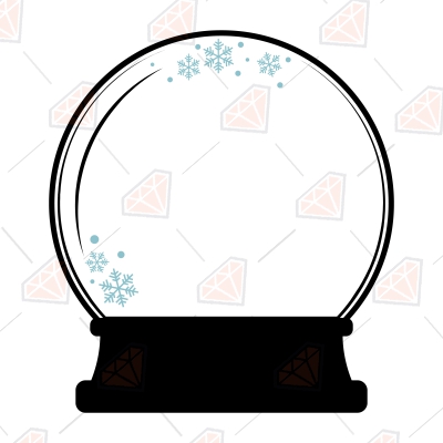 Snow Globe SVG Cut and Clipart Files | PremiumSVG