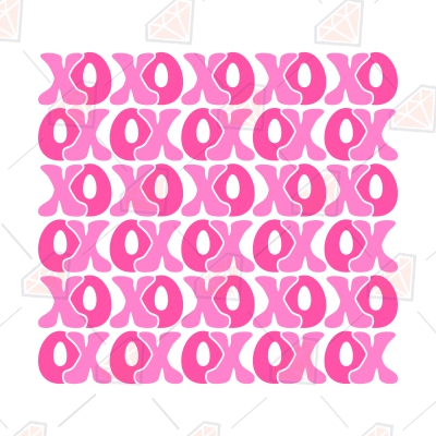 XOXO Pattern SVG, Seamless XOXO Pattern SVG Vector Files | PremiumSVG