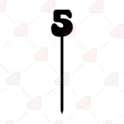 Number 9 Cake Topper SVG Cut Files | PremiumSVG