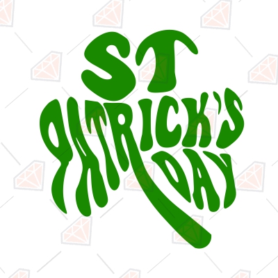 St Patricks Day Shamrock Shape, Clover Leaf SVG Vector | PremiumSVG