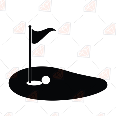 Golf SVG, Golf Flag and Hole SVG Clipart | PremiumSVG