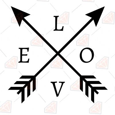 Love Arrows SVG, Love Shirt SVG Cut File | PremiumSVG