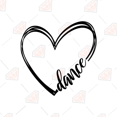 Dance Heart SVG, Instant Download | PremiumSVG