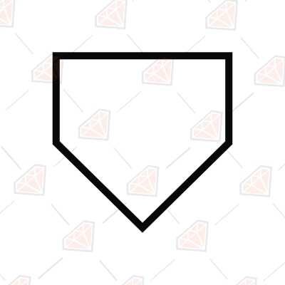 Baseball Home Plate Logo