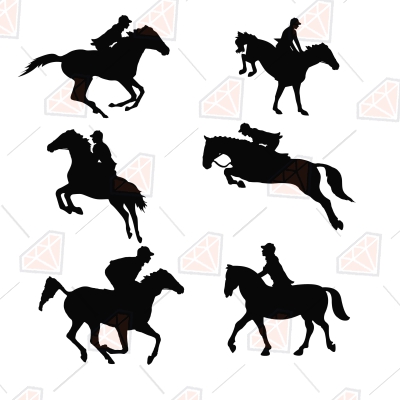 Horse Riding SVG Bundle, Jockey SVG Bundle | PremiumSVG