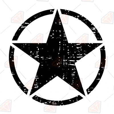 Distressed Star SVG, Jeep Army Star SVG Instant Download | PremiumSVG