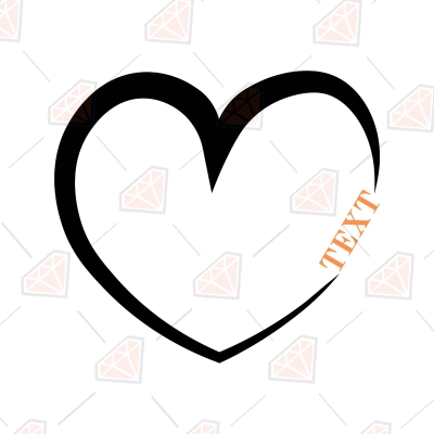 Heart Monogram Frame SVG, Vector Files | PremiumSVG