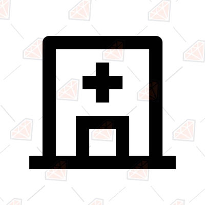 Hospital Icon Transparent SVG & PNG File | PremiumSVG