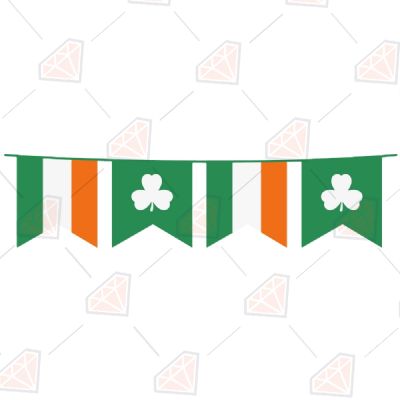 Irish Flag Shamrock SVG Cut File | PremiumSVG