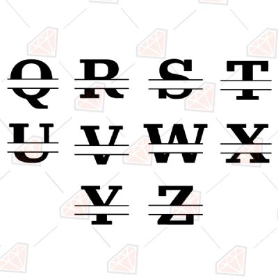 Monogram Alphabet Svg Cut File Design | Premium SVG