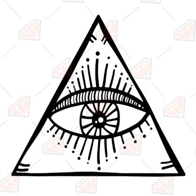 Mystical Eye Triangle SVG Cutting File | PremiumSVG
