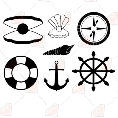 Nautical SVG Bundle, Cut & Clipart Files | PremiumSVG