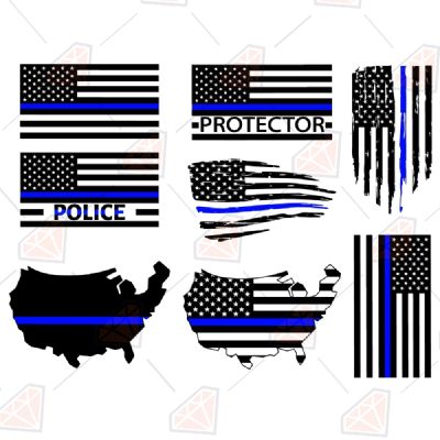 Police Bundle Svg Cutting Files | Premium SVG