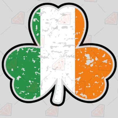 Irish Flag Shamrock SVG Cut File | PremiumSVG