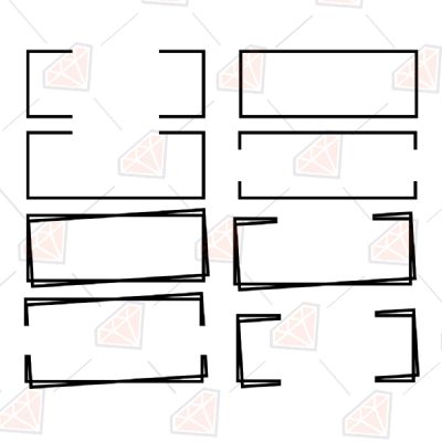 Split Rectangle Svg | PremiumSVG