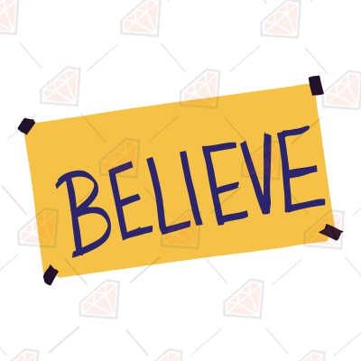 Ted Lasso Believe Sign SVG Cut Files | PremiumSVG