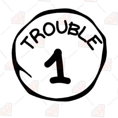 Trouble 1 Trouble 2 Svg Cut File | PremiumSVG