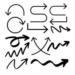 Hand Drawn Arrow SVG Files, Arrows Clipart Files | PremiumSVG