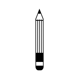 Pencil Clip Art Black And White