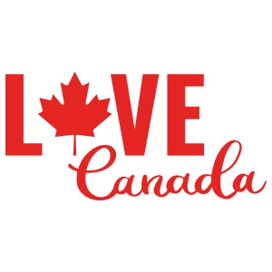 Canada Heart Flag SVG Cut File, Canada Love Flag SVG Vector Files ...