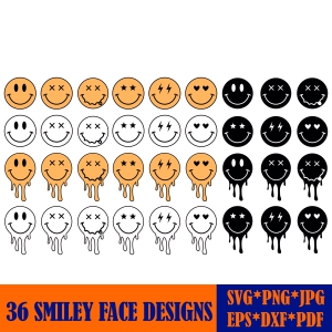Smiley Faces Outline SVG, Smiley Face Vector | PremiumSVG