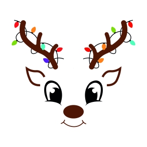 Cute Reindeer Clipart Face