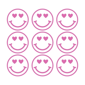 Smiley Face with Heart Hat SVG, Valentine Smiley Face SVG | PremiumSVG