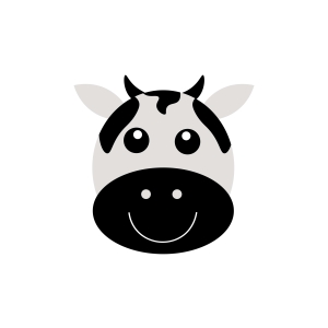 Cute Cow Face SVG, Vector File | PremiumSVG