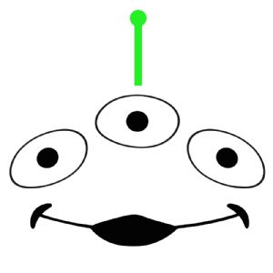 3 Eyes Alien Svg File, Instant Download | PremiumSVG