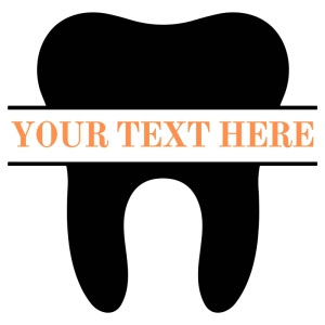 Tooth Monogram SVG Cut File, Monogram SVG Vector | PremiumSVG