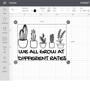 We All Grow At Different Rates SVG, Shirt SVG Design | PremiumSVG