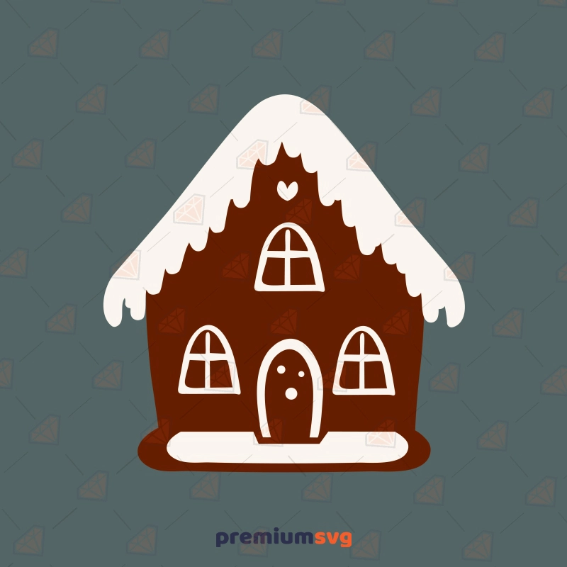 Gingerbread House SVG File | PremiumSVG Gingerbread House SVG File | PremiumSVG