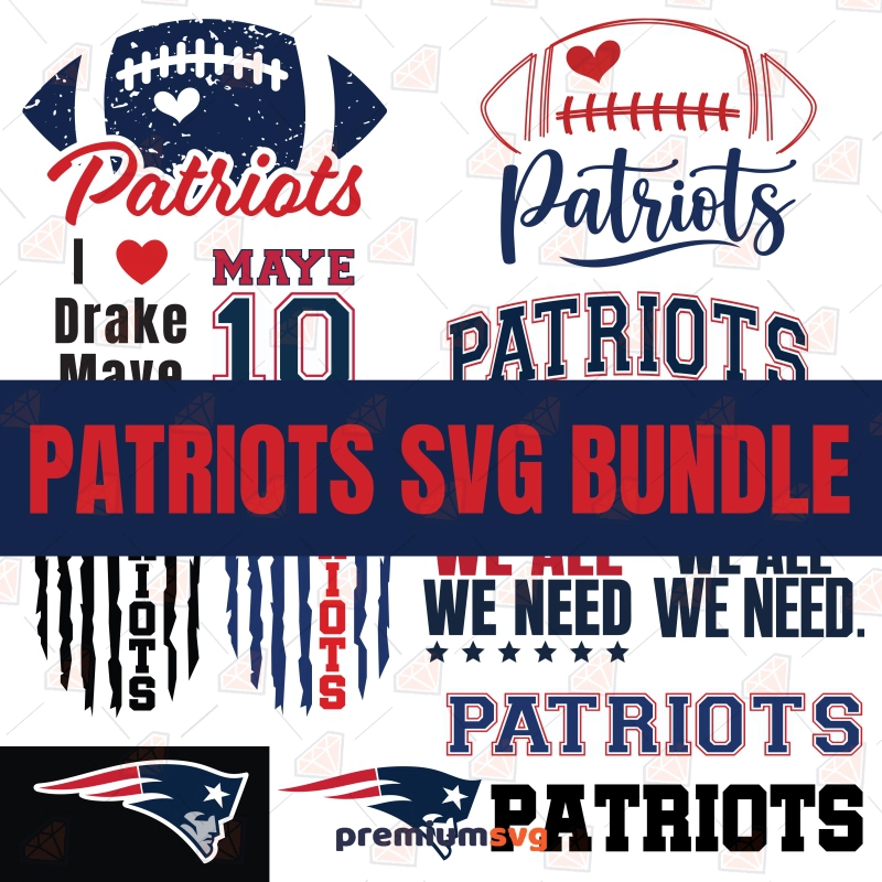 Patriots Football SVG Bundle, New England Patriots | PremiumSVG