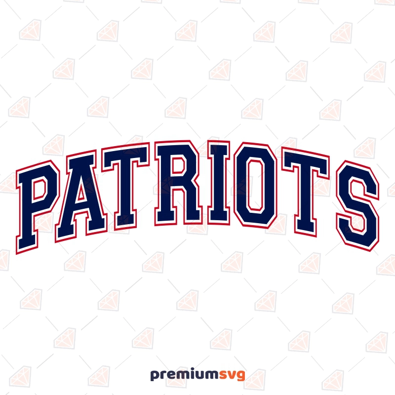 Patriots SVG with Varsity Font | PremiumSVG