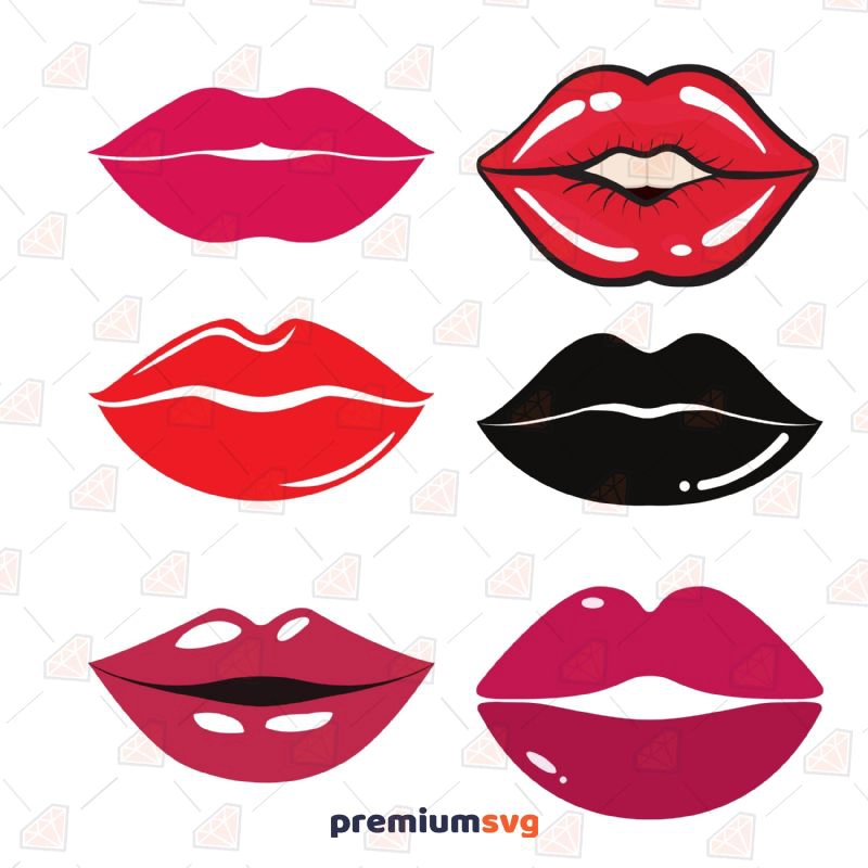 Red Lips SVG Bundle - Lips SVG Cut File | PremiumSVG