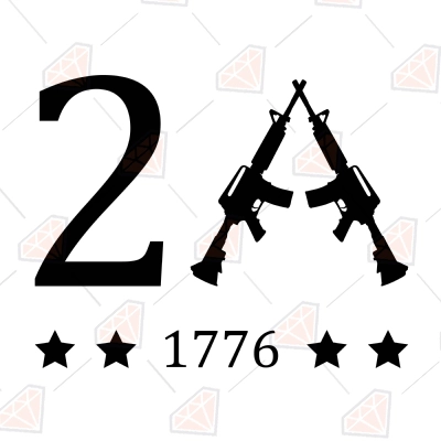 2A 1776 SVG Cut File, Second Amendment SVG | PremiumSVG