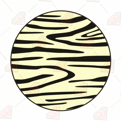 Abstract Circle SVG Zebra Pattern PNG | PremiumSVG