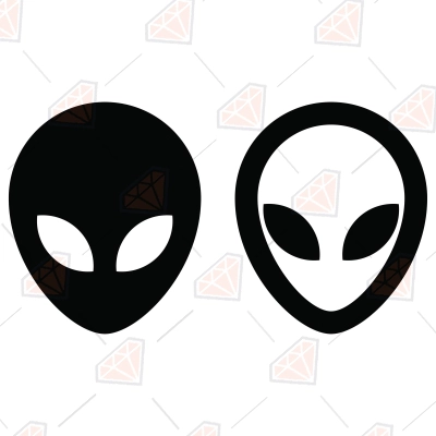 Alien Clip Art Black And White