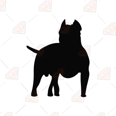 American Bully SVG Silhouette, Instant Download | PremiumSVG
