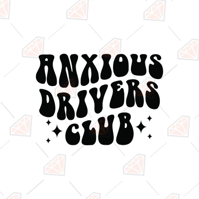 Anxious Drivers Club SVG, Car Decal SVG | PremiumSVG