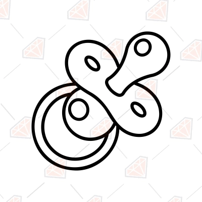 Baby Pacifier SVG, Pacifier Outline Instant Download | PremiumSVG