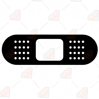 Bandage Silhouette SVG, Plaster Clipart SVG Instant Download | PremiumSVG