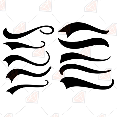 Baseball Tail SVG Vectror Bundle, Baseball Swoosh SVG | PremiumSVG