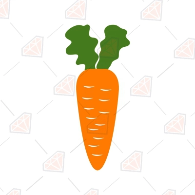 Basic Carrot SVG Cut & Clipart File | PremiumSVG